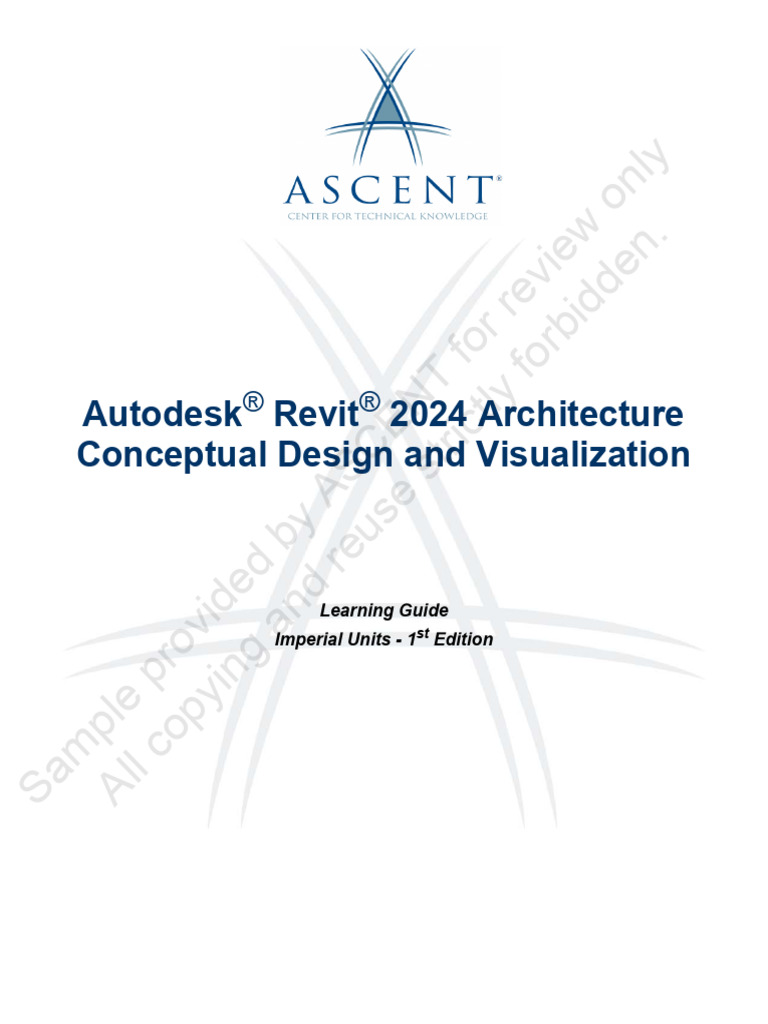 Revit 2024 Architecture Conceptual Design and Visualization | PDF