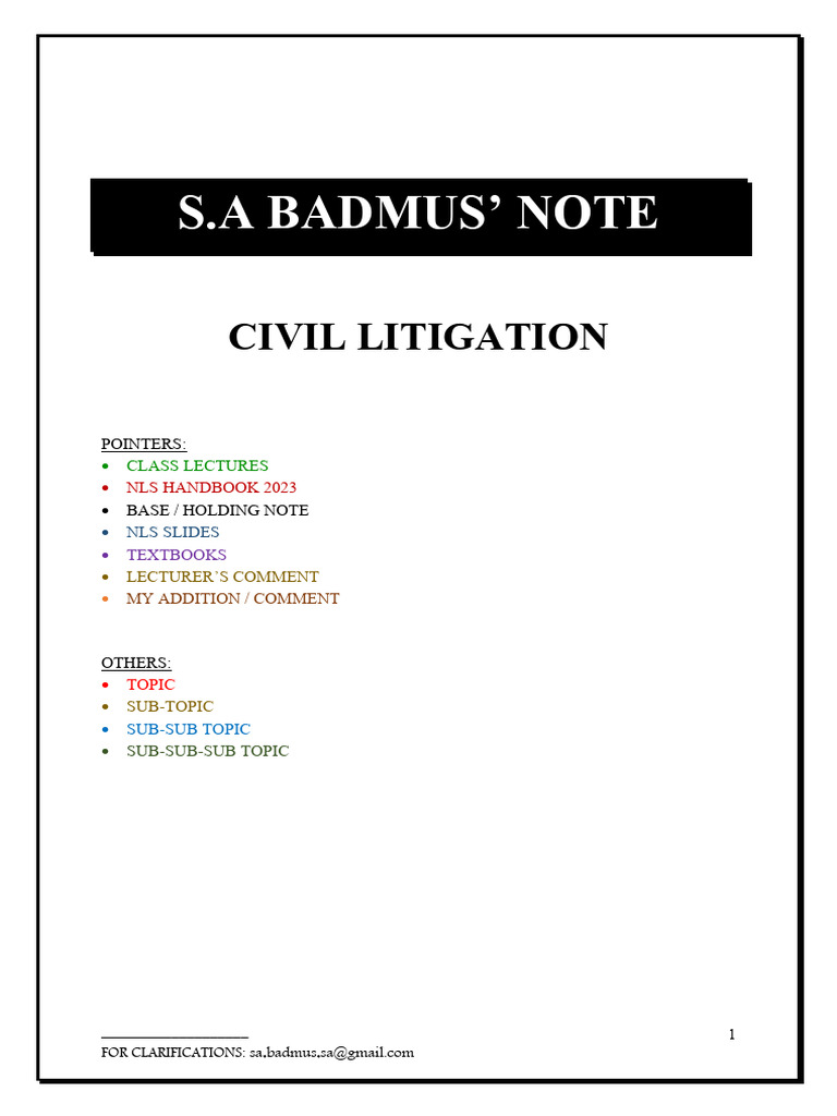 S.A NOTE - CIVIL | PDF
