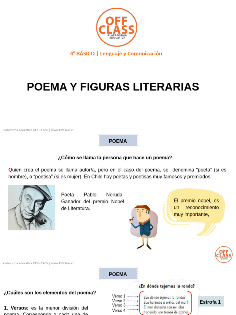 005 4b Lenguaje Teórico Sesión 5 Poema y Figuras Literarias | PDF