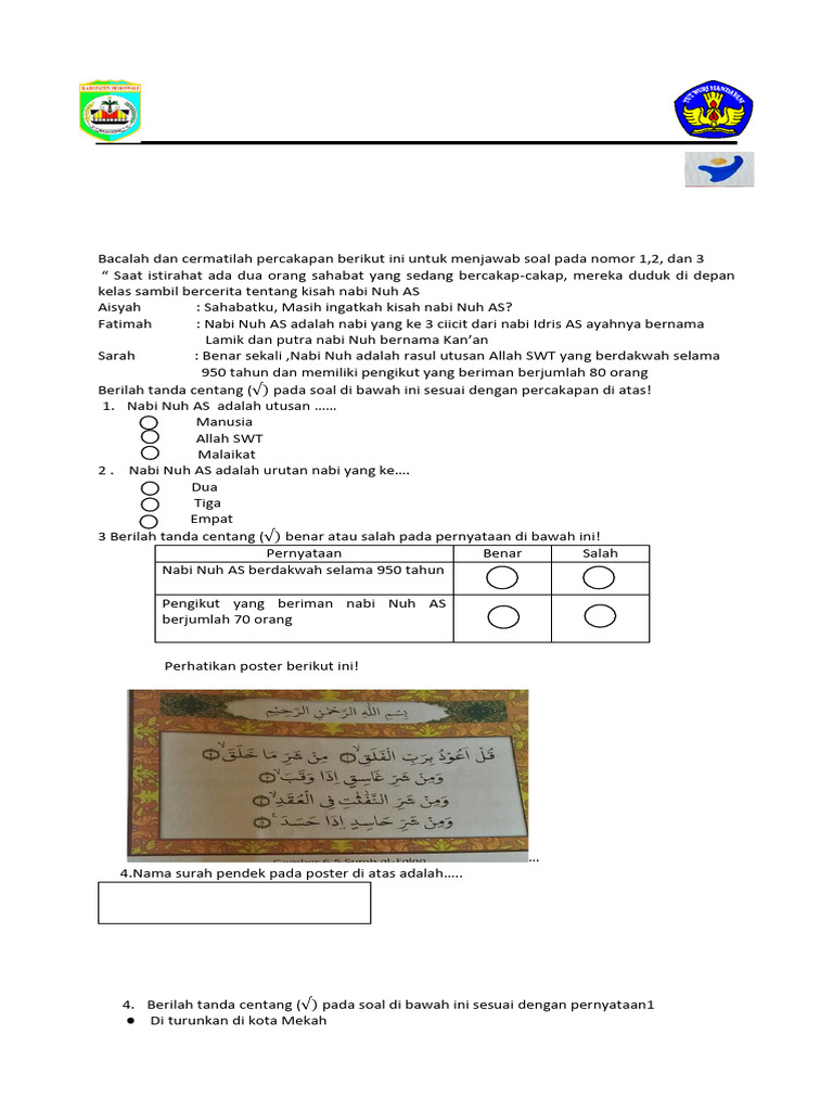 UTS KLS 4 Penggerak | PDF