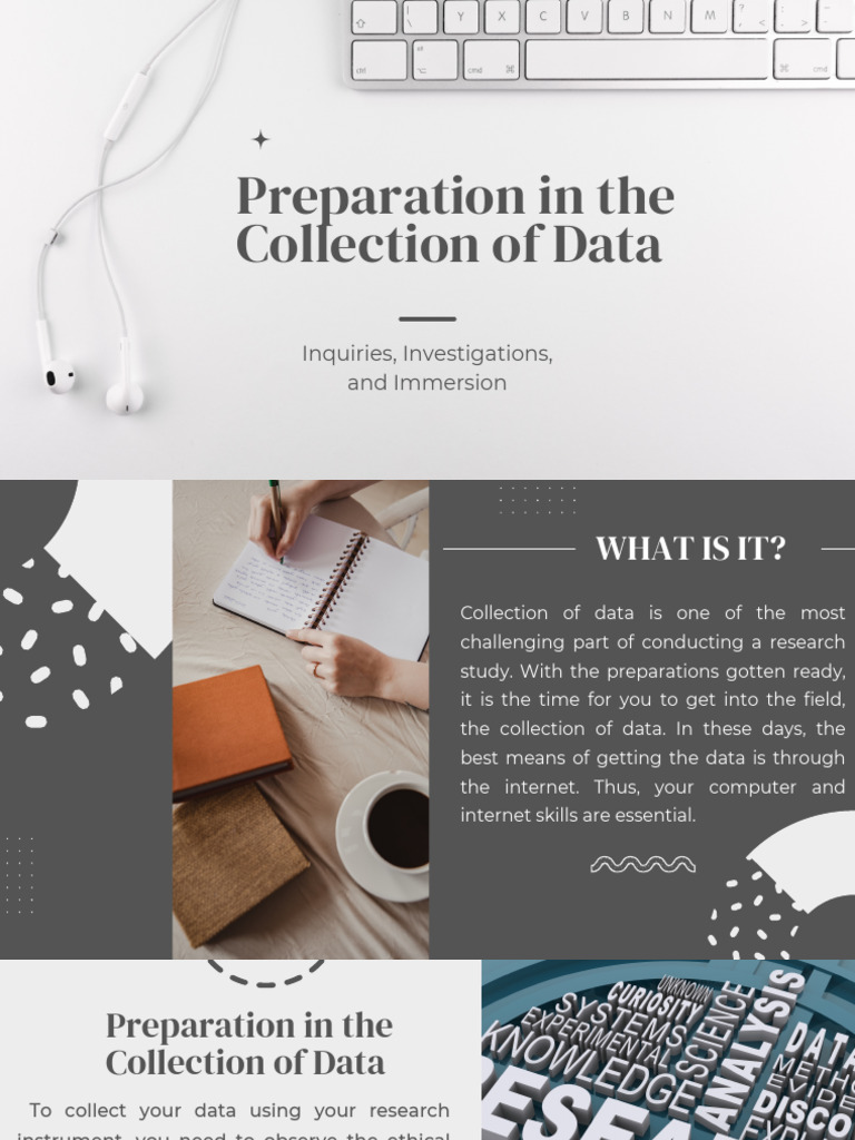 Preparation in The Collection of Data | PDF
