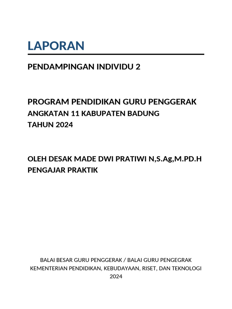 Laporan PI - 2 | PDF