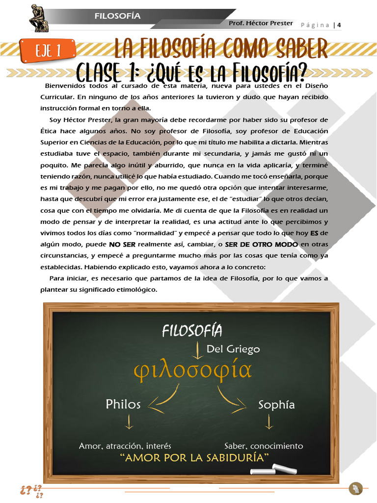 Clase 1 Filosofía 2024 | PDF