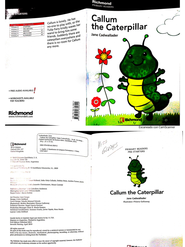 Callum The Caterpillar | PDF