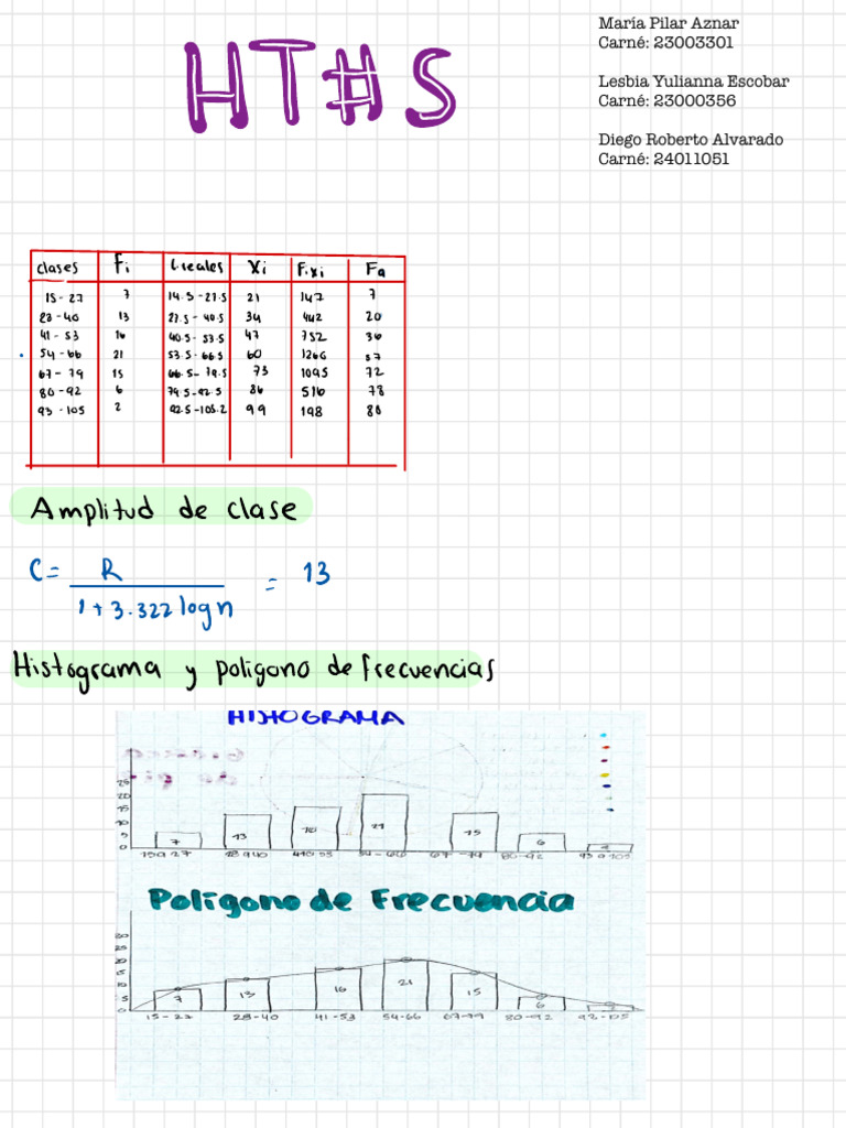 Bioestadistica HDT 5 | PDF