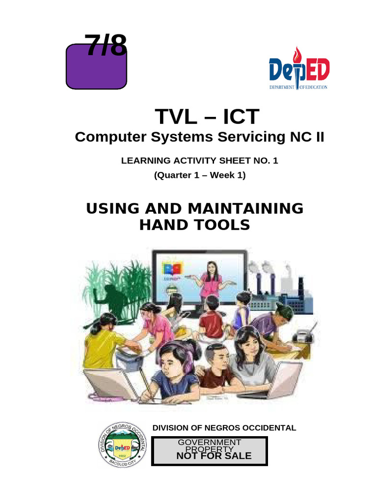 Q1-Wk1-CSS-NC2-for-G7-8-LAS No.1 | PDF | Learning | Career & Growth