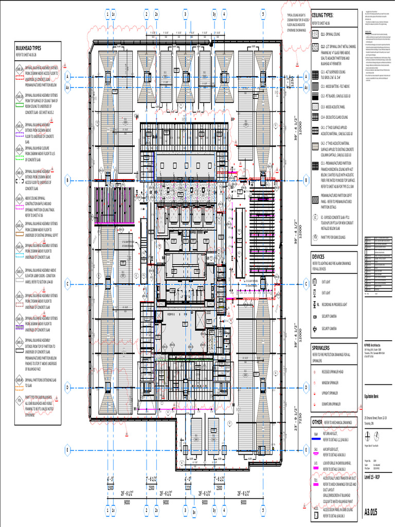Ceiling Types:: Level 15 - RCP | PDF | Ceiling | Architectural Elements