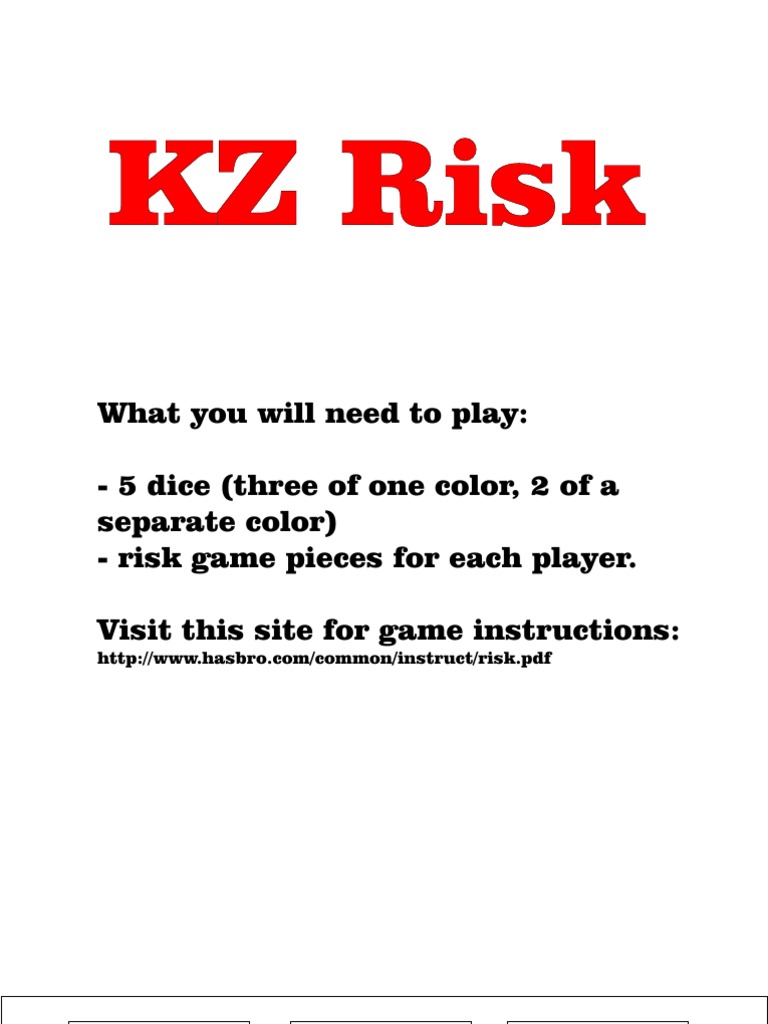 Risk Cards | PDF