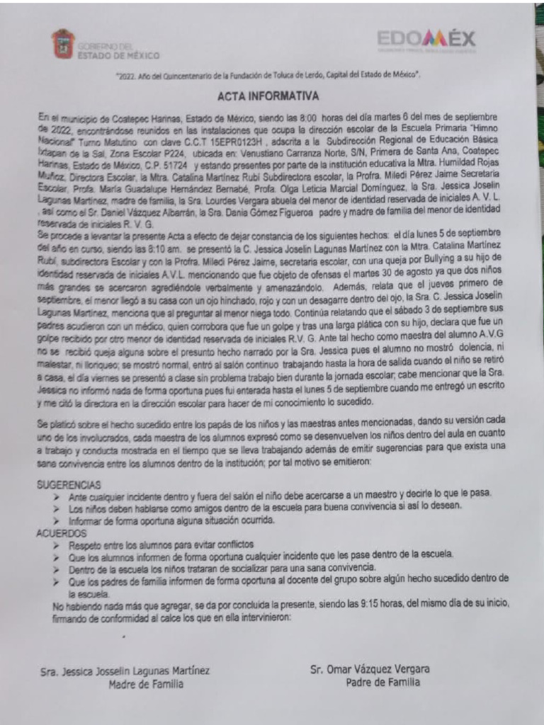Acta Informativa | PDF
