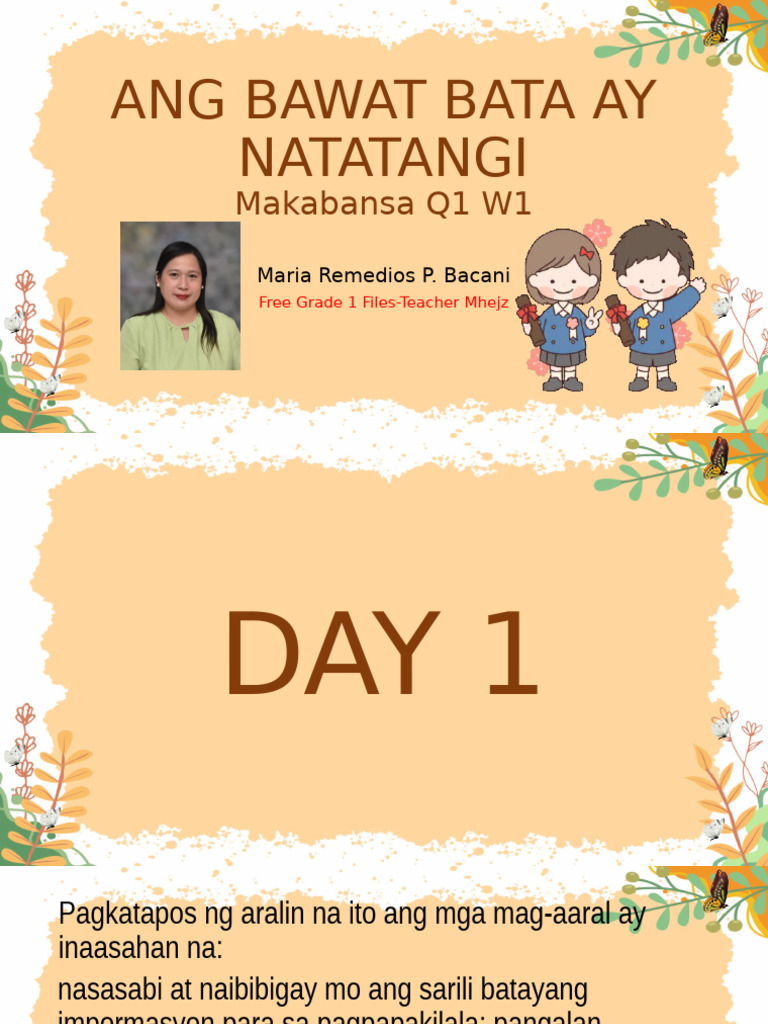 MAKABANSA PPT Q1 Week 1 - Teacher Mhejz | PDF