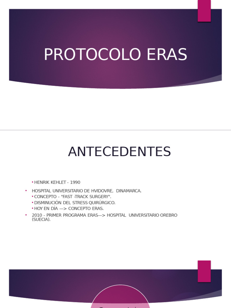 Protocolo Eras 3 | PDF