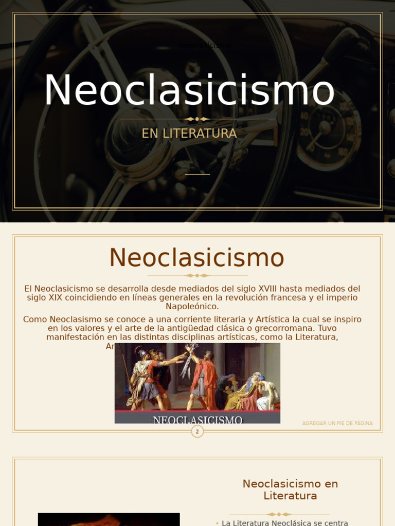 Neoclasicismo y Romanticismo en Literatura Karol | PDF