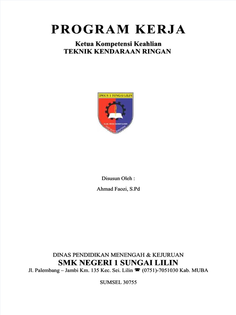 PDF Program Kerja Ketua Jurusan - Compress | PDF