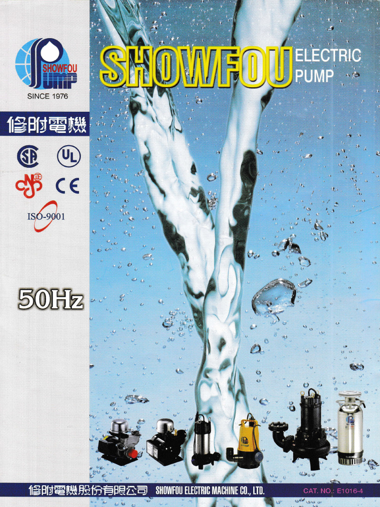 Katalog Pompa Showfou 3 Lembar | PDF
