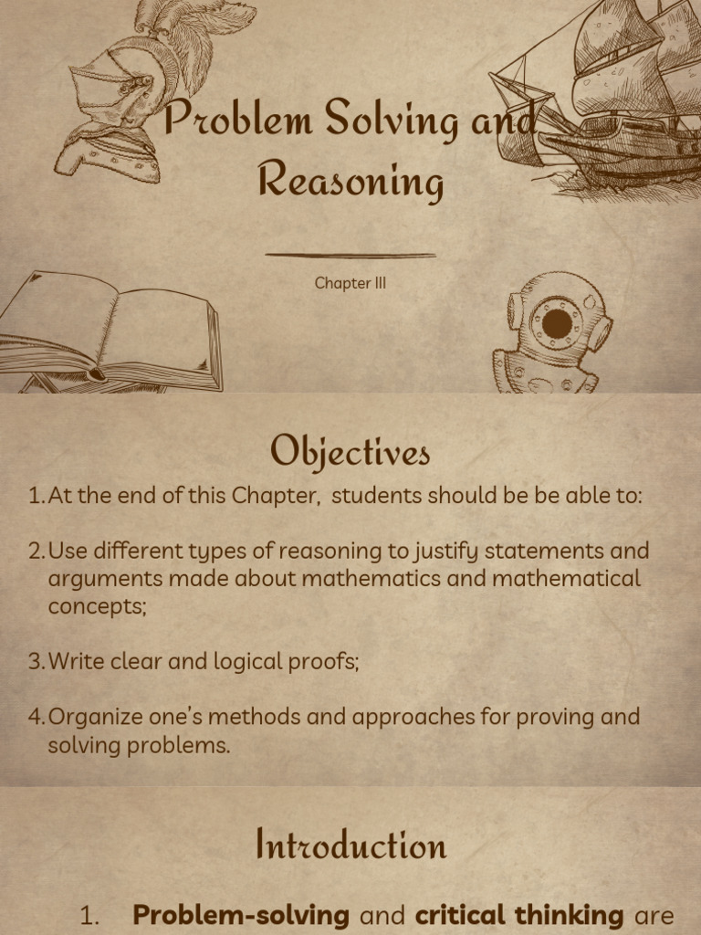 Problem Solving Reasoning | PDF | Reason | Mathematics