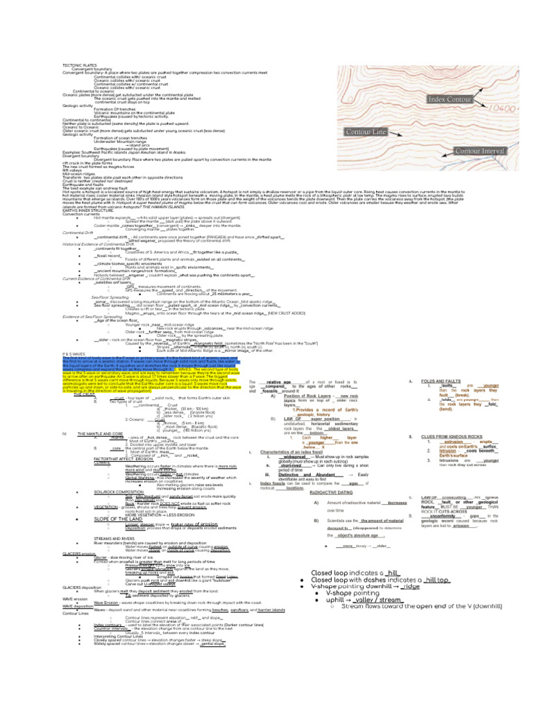 Honors 7th Grade Science Cheat Sheet | PDF