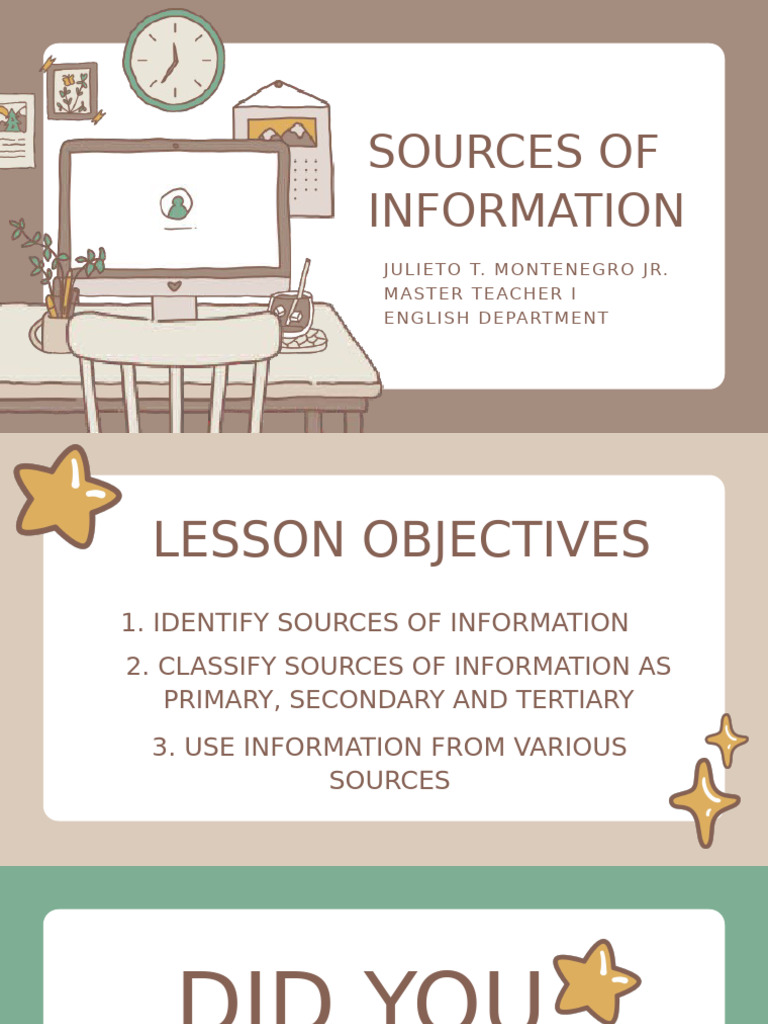 Sources of Information | PDF