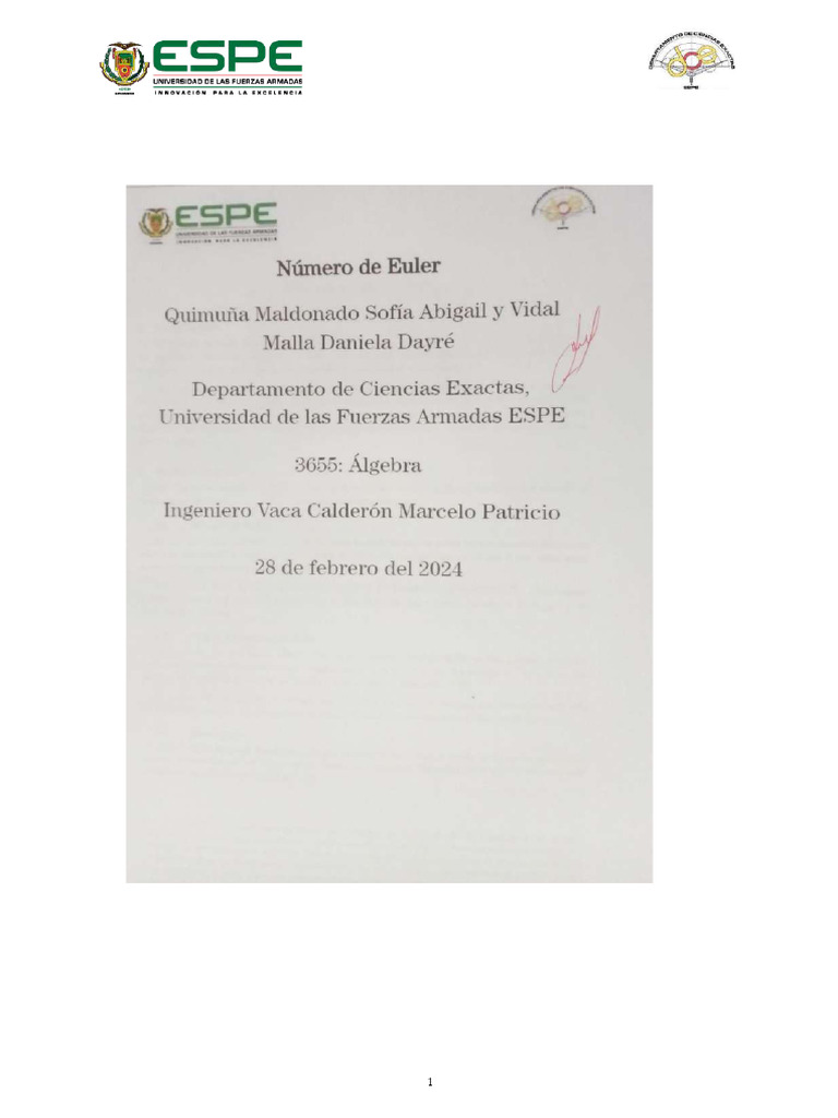 Número de Euler | PDF