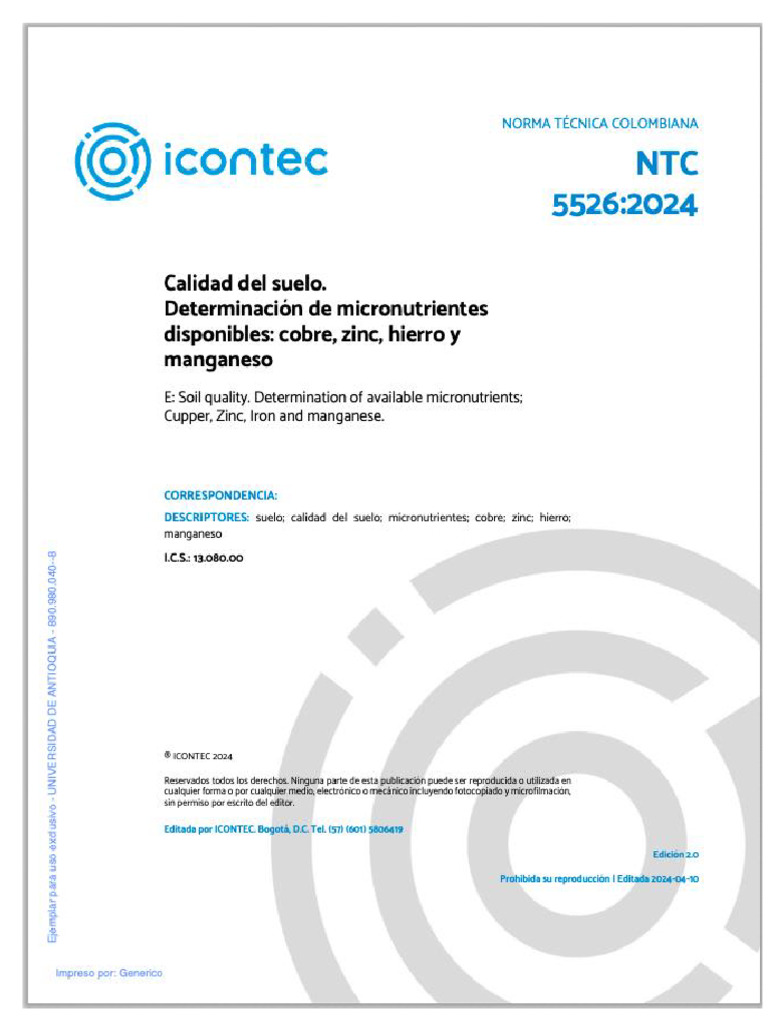 NTC 5526 - 2024 | PDF
