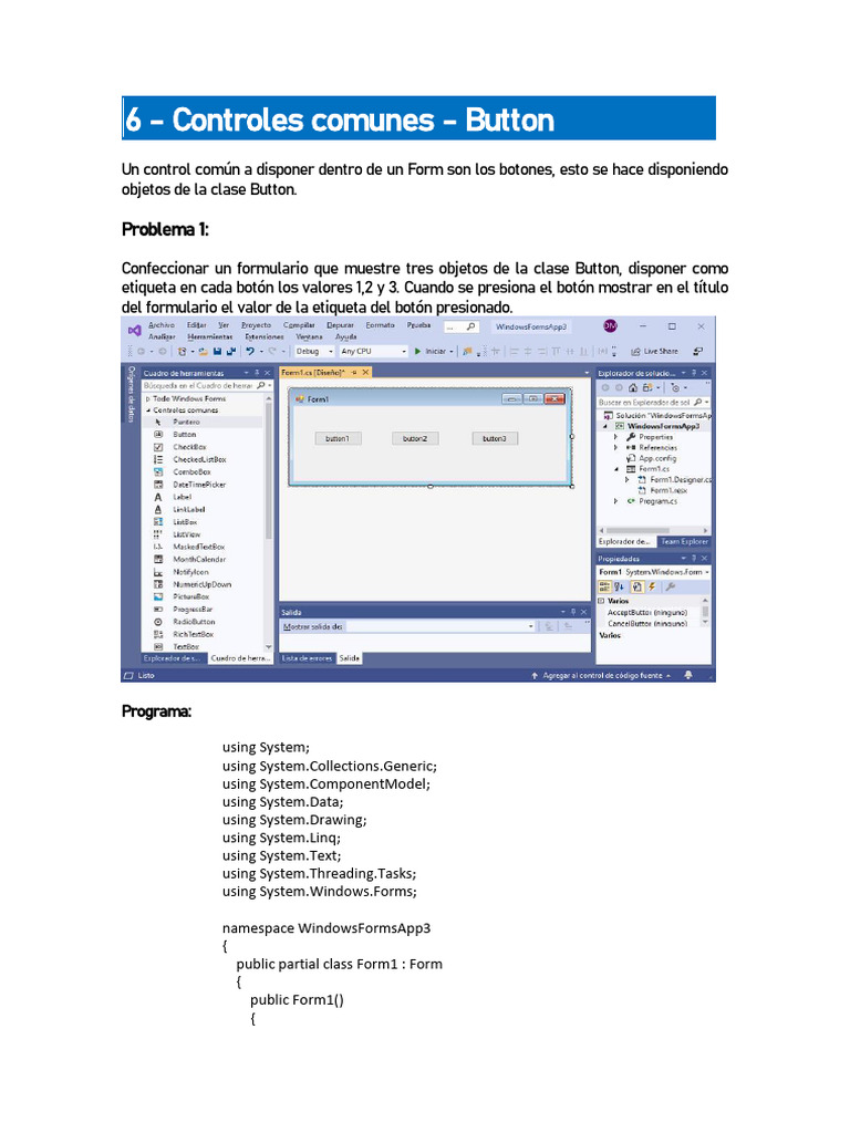6 - Controles comunes - Button | PDF