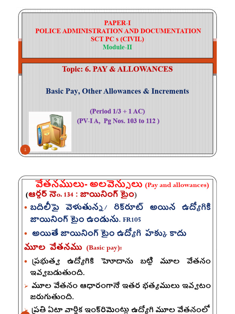 6.pay & Allowances (3P+1AC) PAD 28-84 | PDF