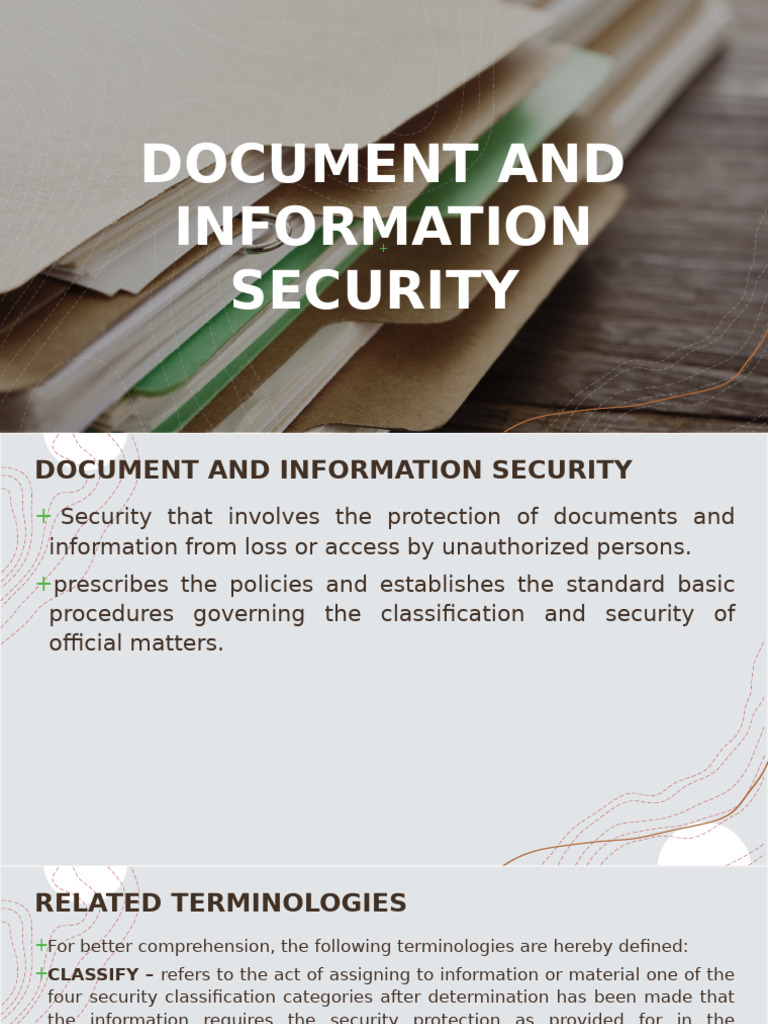 Document and Information Security | PDF