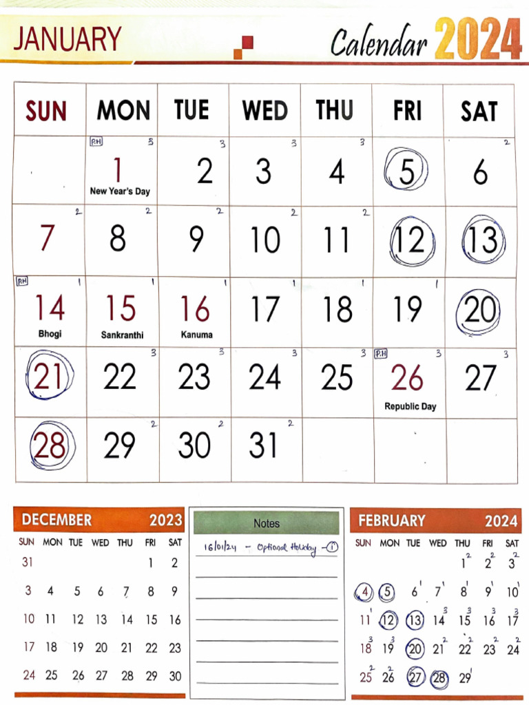 2024 Duty Calender | PDF