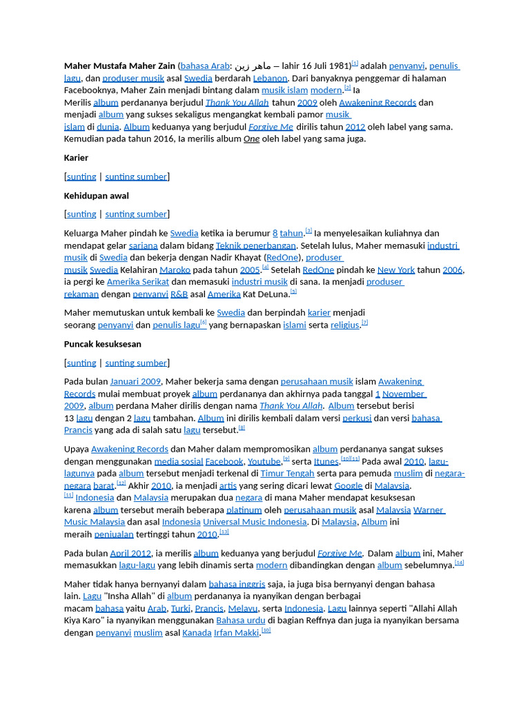 Maher Mustafa Maher Zain | PDF