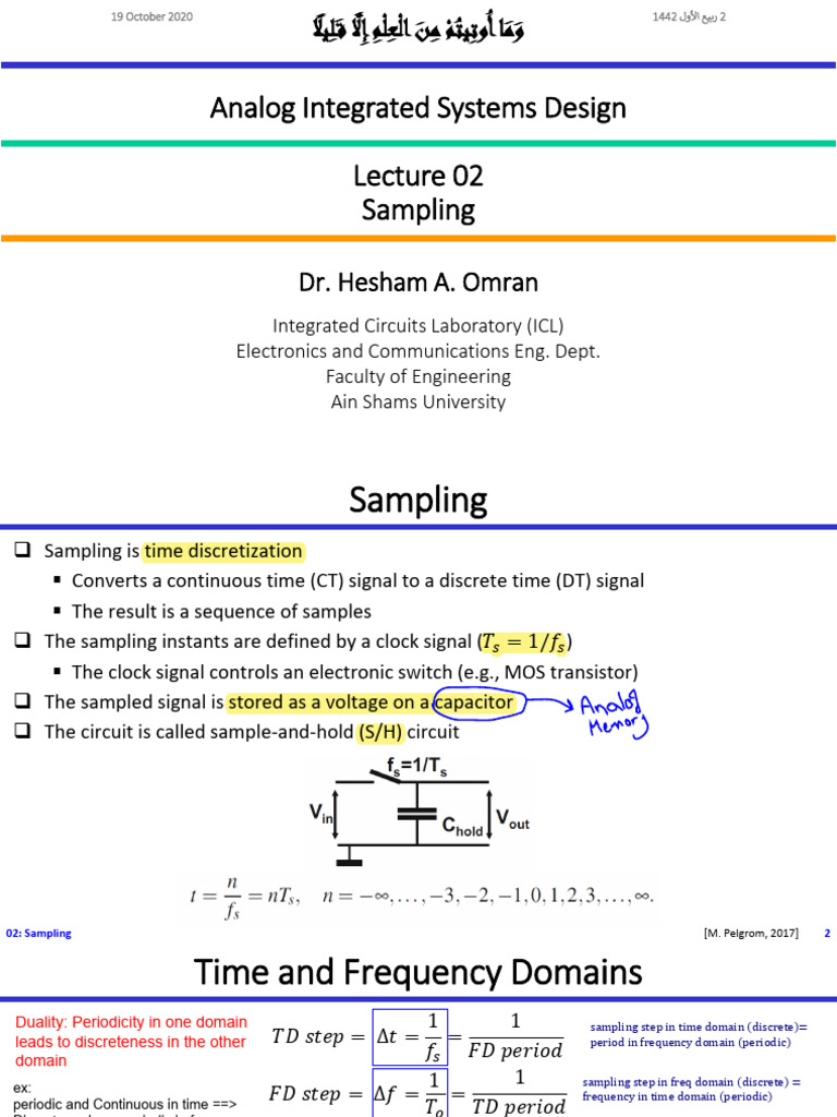 Asys Lec 02 Sampling v01 | PDF