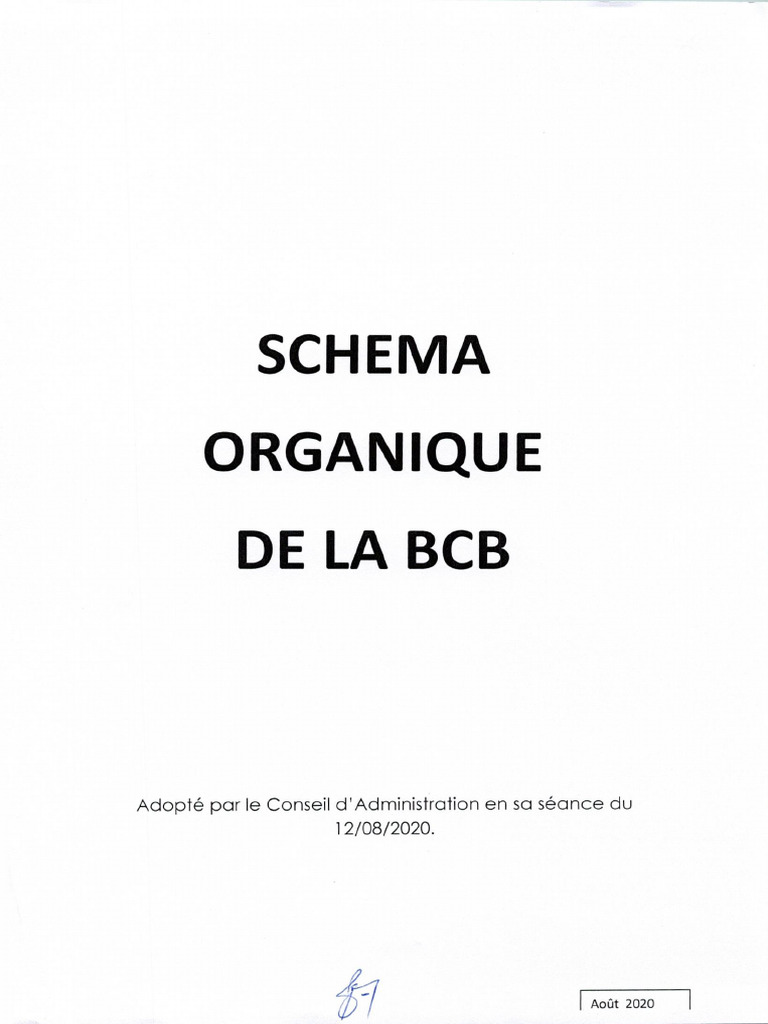Schéma Organique BCB 2020 | PDF