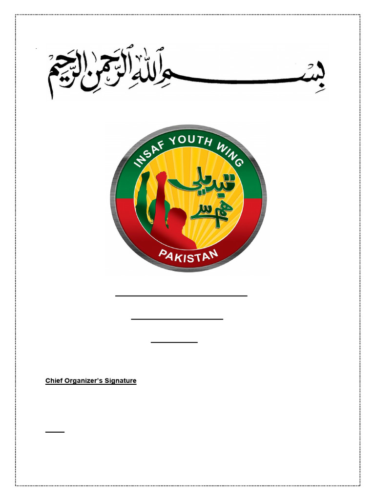 Insaf Youth Wing By-Laws 2020-2021 | PDF | Empowerment | Government