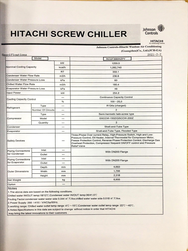 Chiller | PDF