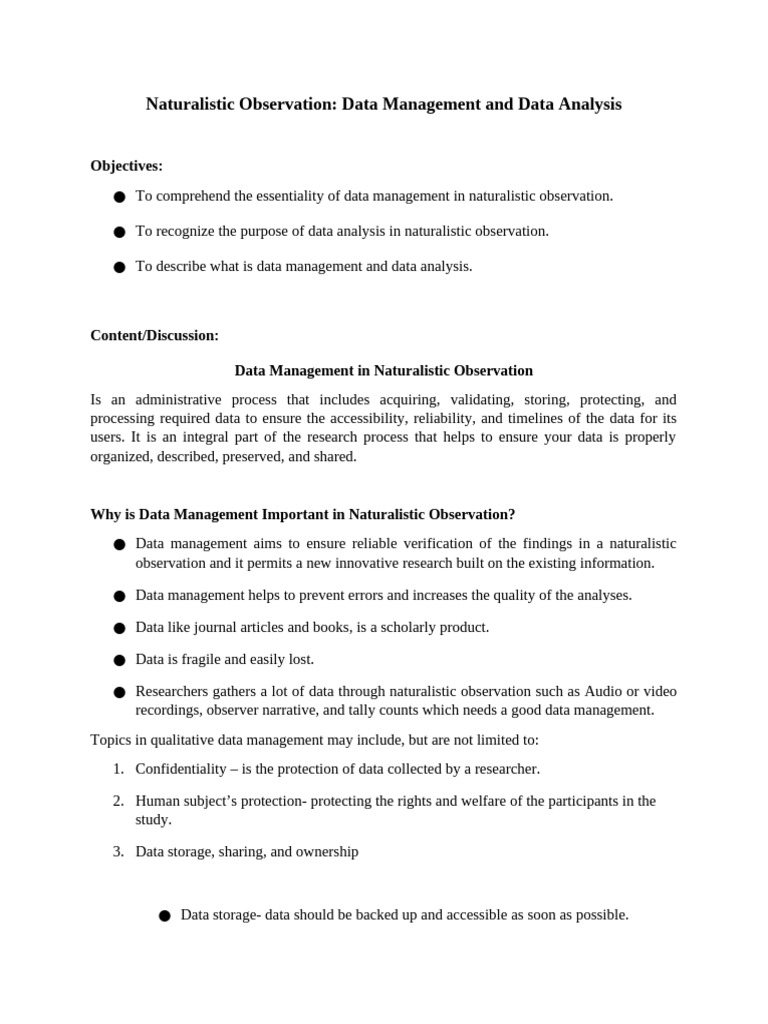 Naturalistic Observation | PDF | Methodology | Computers