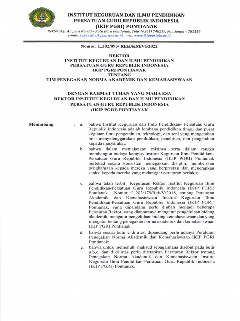 SK BAAK - Penegakan Norma | PDF