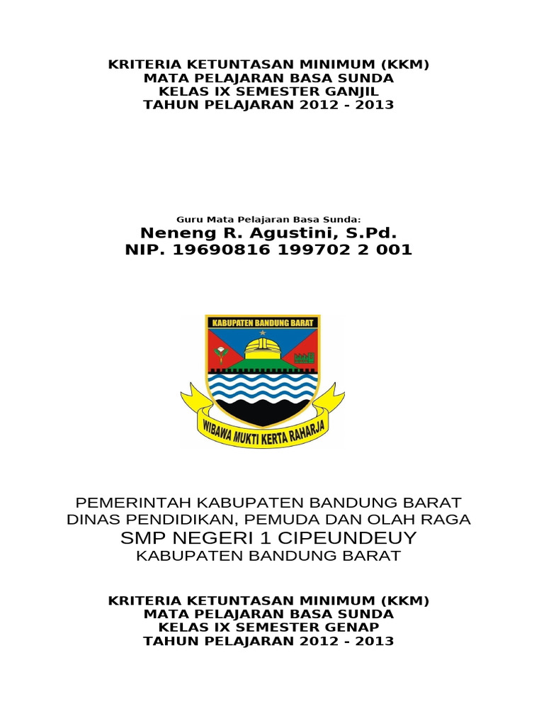 KKM Kls 9 | PDF