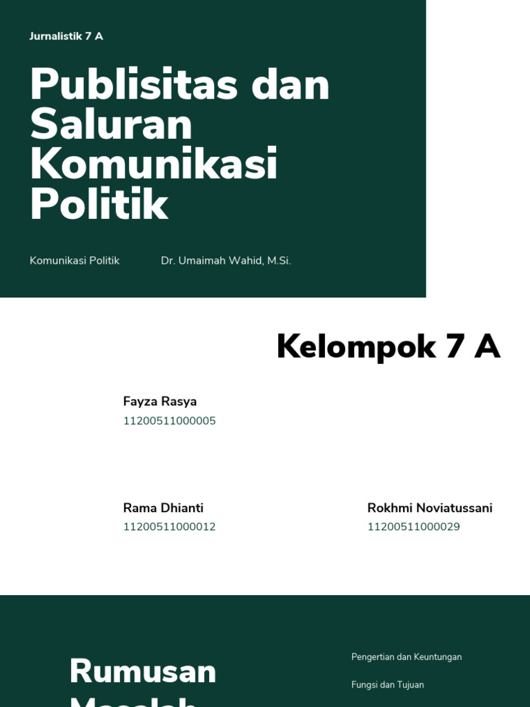 Publisitas Dan Saluran Komunikasi Massa | PDF