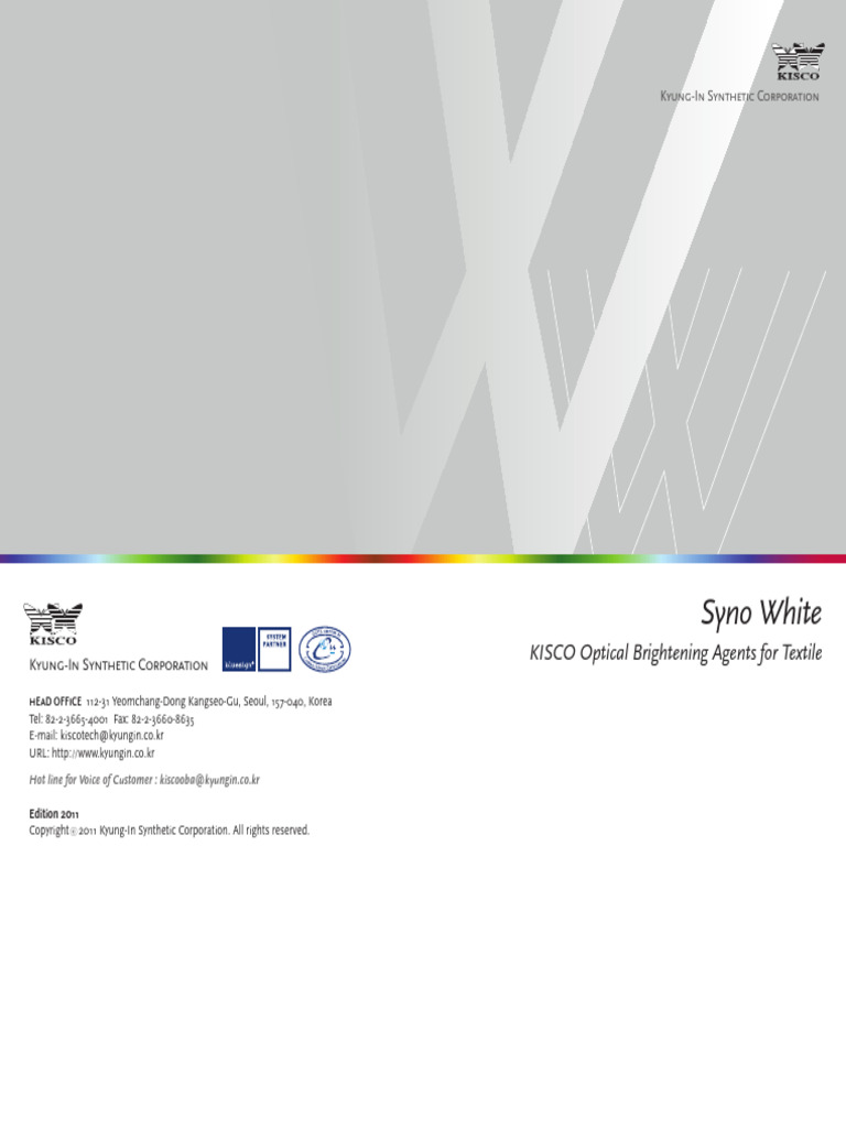 Syno White For Textile 11 | PDF