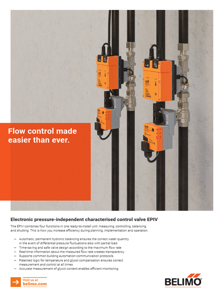 Belimo EPIV-DN15-50 Flyer A4 AP | PDF