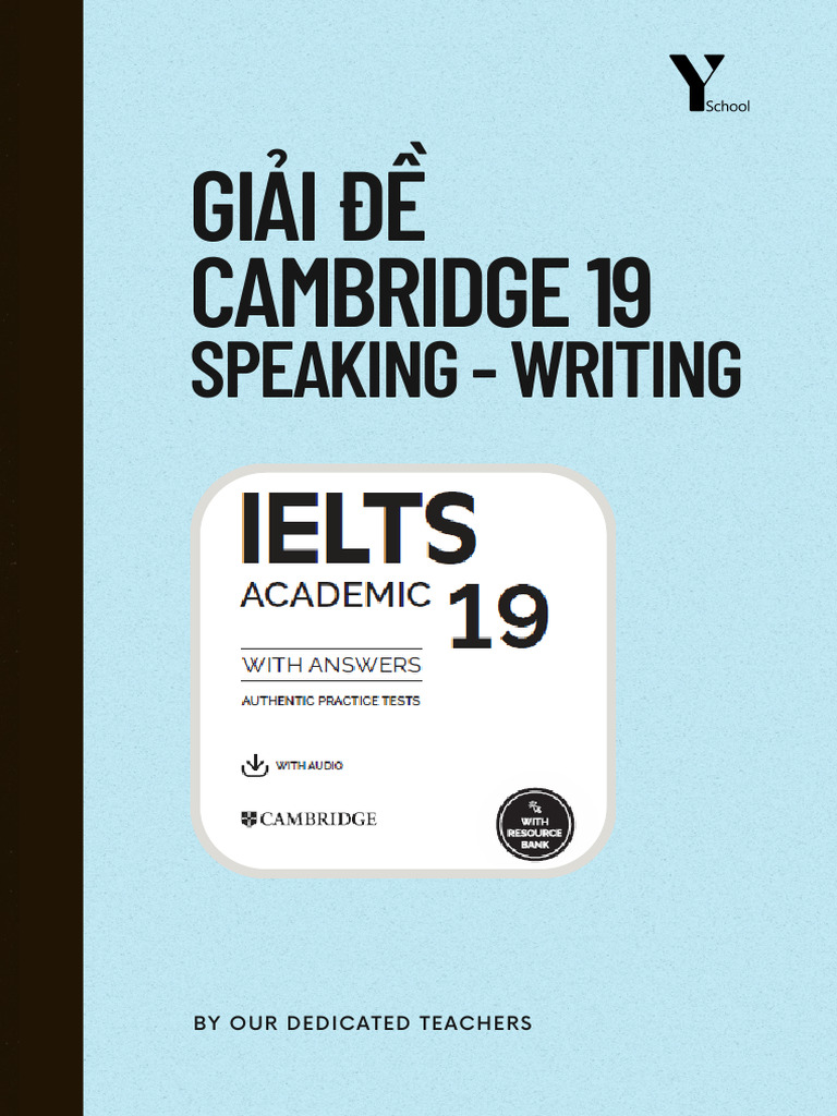 Cambridge IELTS 19 - Writing & Speaking Samples | PDF