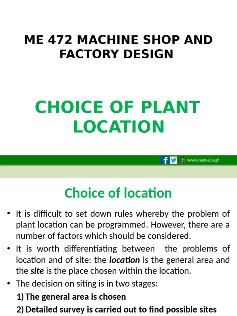 Unit 2 Choice of Plant Location | PDF