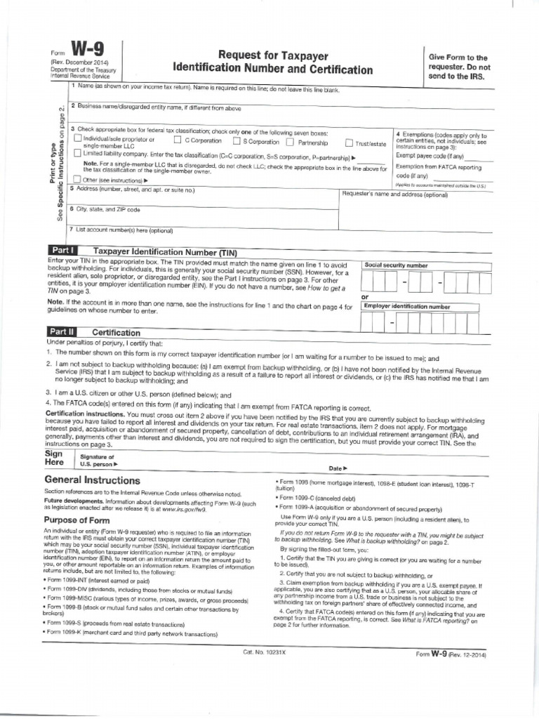 W9 | PDF