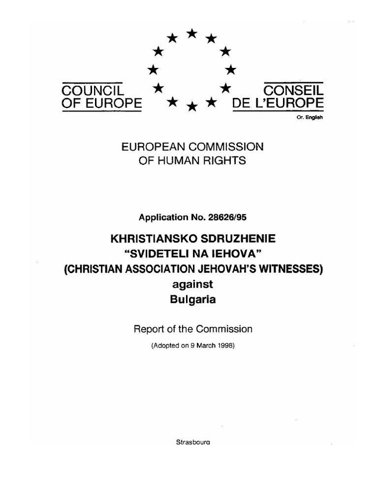 Hudoc Bulgaria Report | PDF