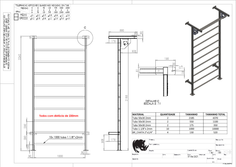 ESPALDAR (Tubo Retangular) - Floripa | PDF