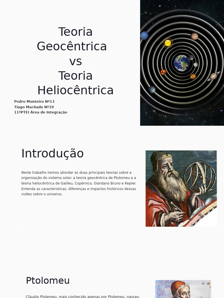 Introducao a Teoria Geocentrica e Teoria Heliocentrica (1) | PDF Introducao a Teoria Geocentrica e Teoria Heliocentrica (1) | PDF