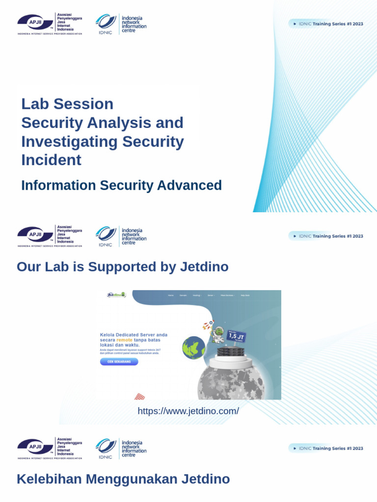 Modul Vlab Info Sec Adv - IDNIC Training Series #1 2023 | PDF