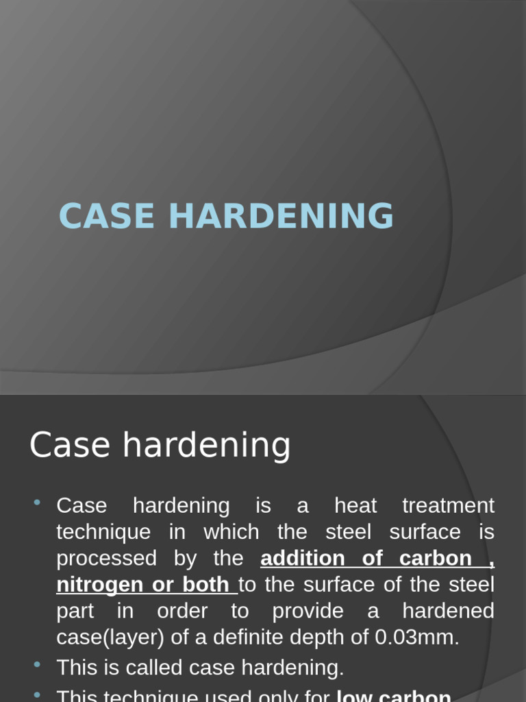 Case Hardening | PDF