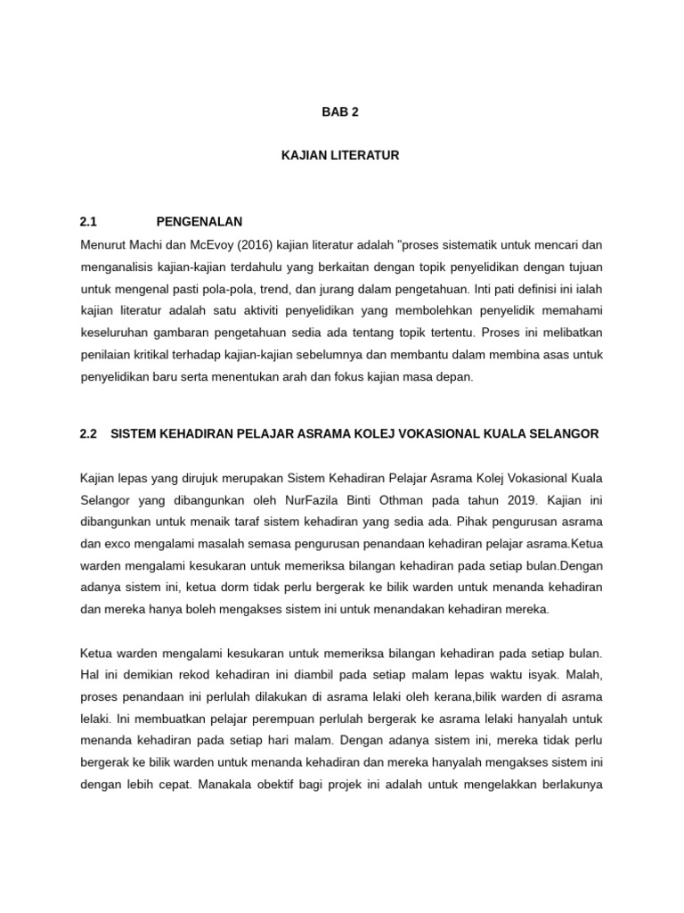 Penulisan Projek Pta Bab 2 | PDF | Komputer | Karier & Perkembangan