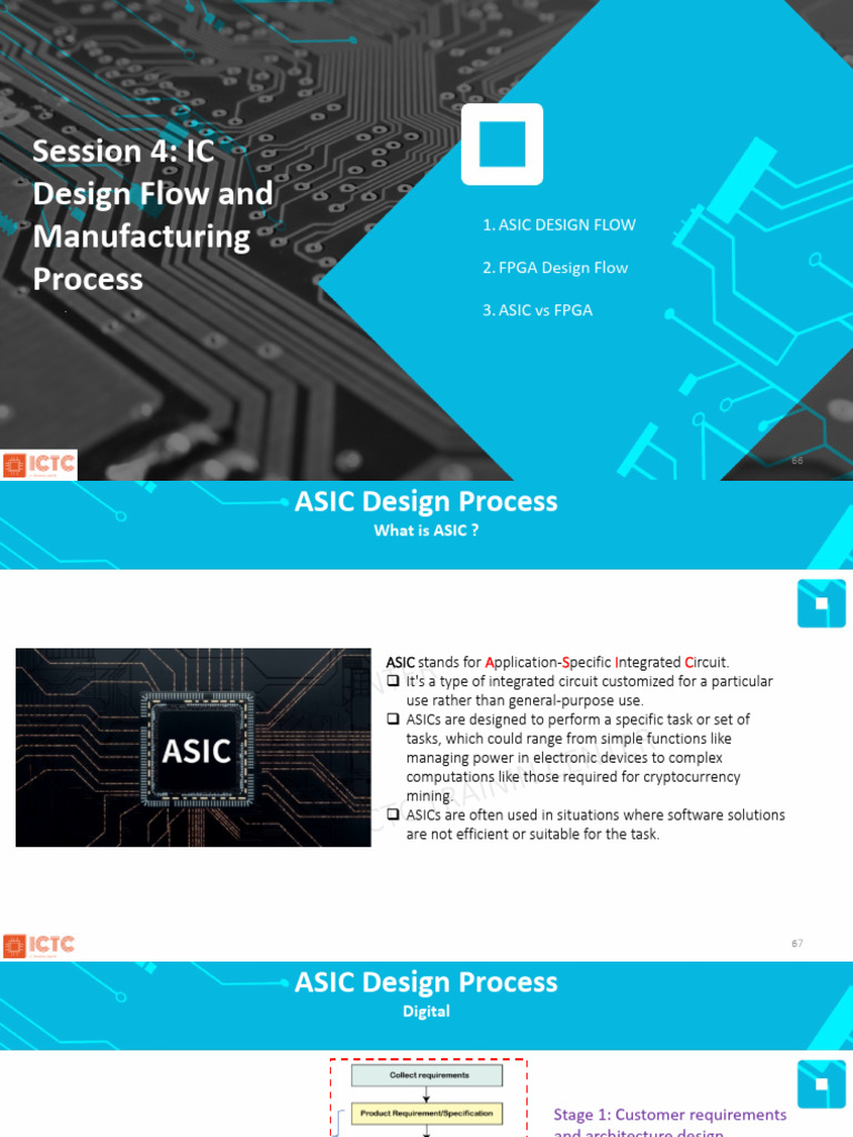 Session 4 IC Design Flow and Manufacturing Process | PDF | Field ...