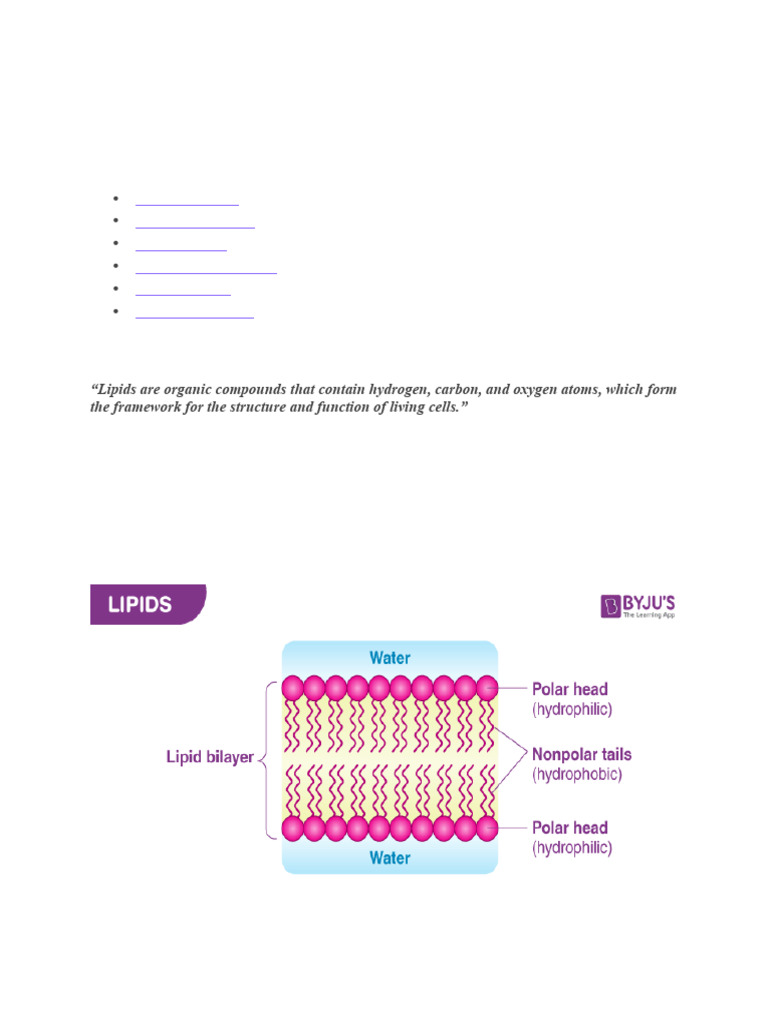 LIPIDS | PDF | Lipid | Fatty Acid