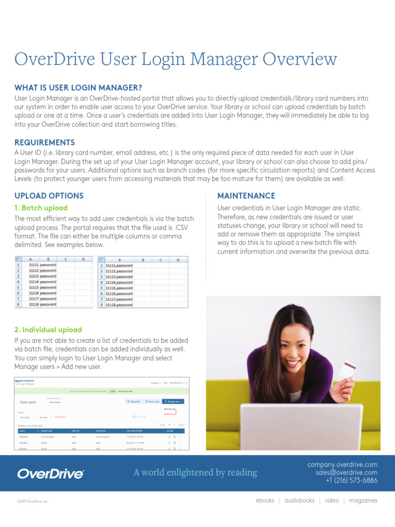 User Login Manager Overview | PDF